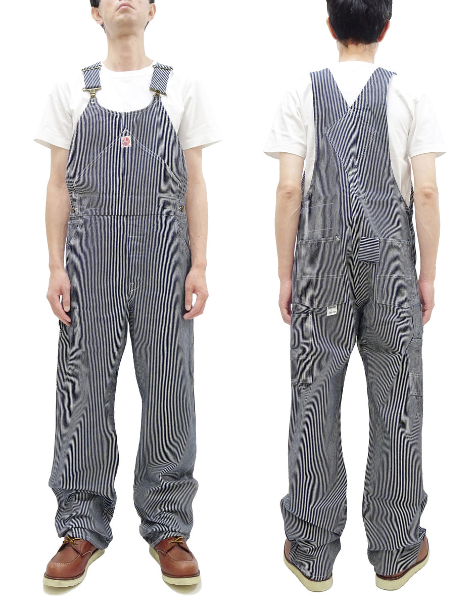 HEADLIGHT Overalls Men's Casual Unlined 11 Oz. Hickory Striped Denim B ...