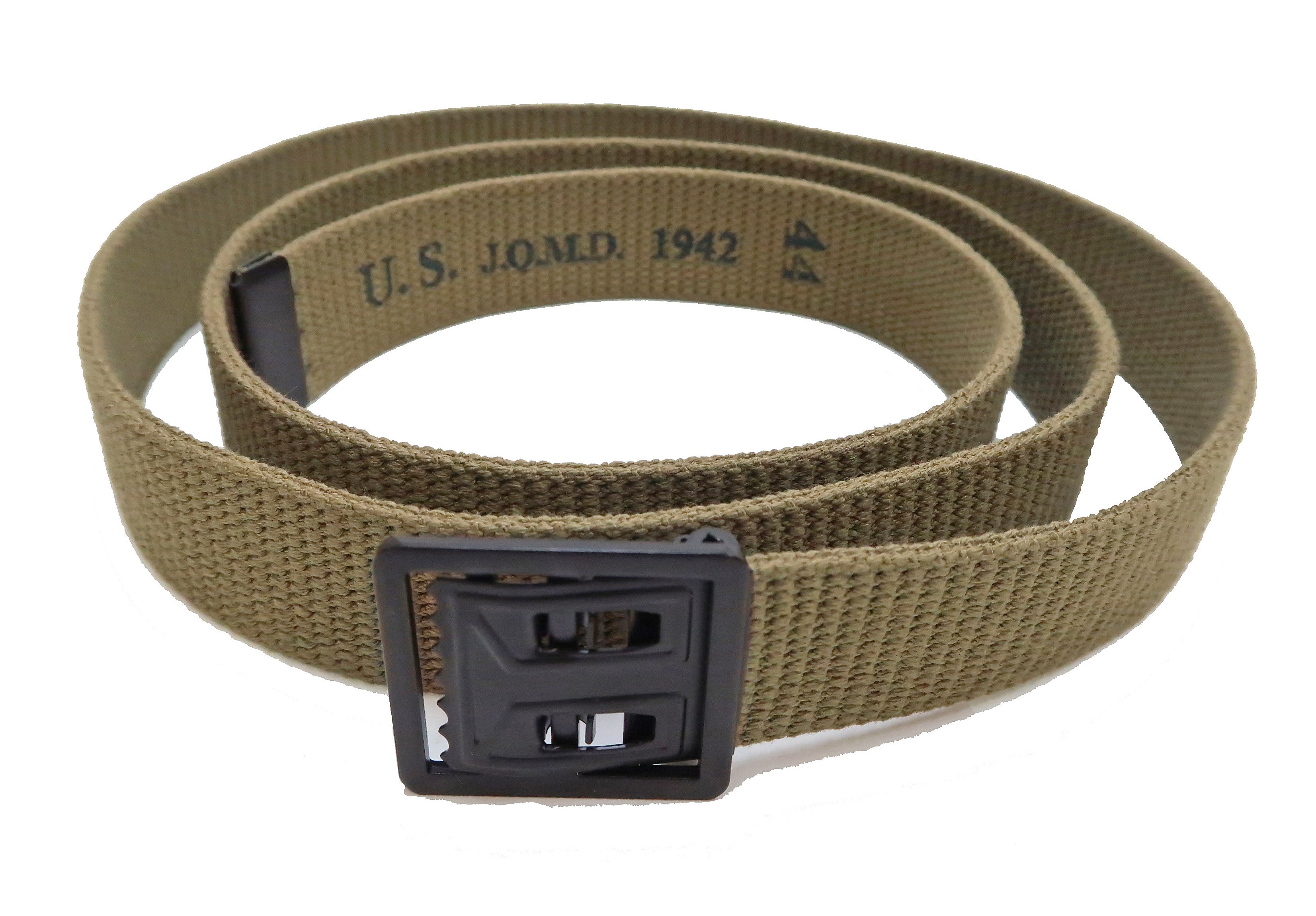 Buzz Rickson Belt Men's Repro M-1937 WW2 US Army GI Cotton Webbing Bel ...
