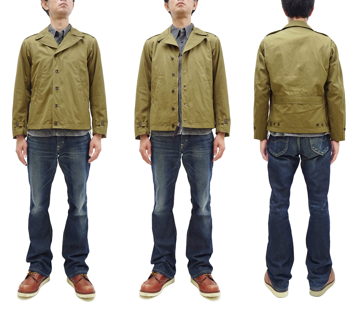 Buzz Rickson Jacket Men's Reproduction WWII US Army M-41 Field Jacket ...