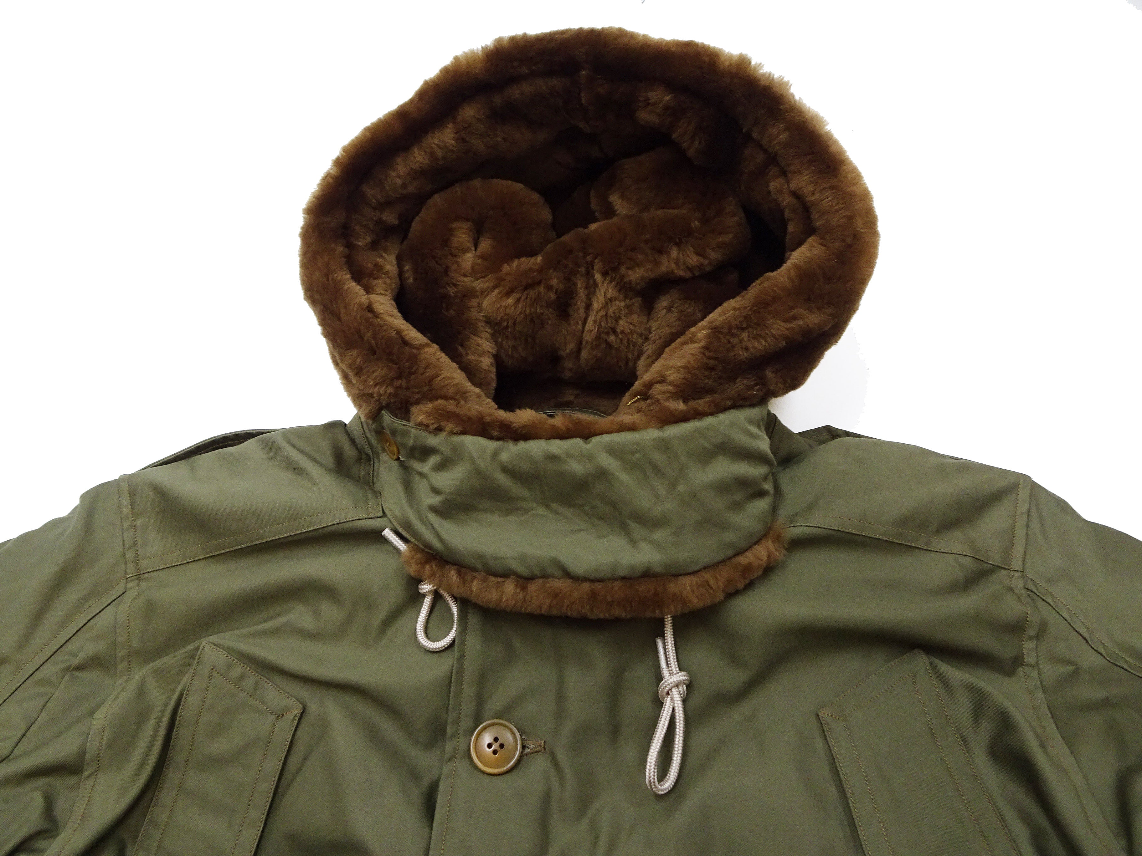 Buzz Rickson Type B-9 Flight Down Parka Men's B9 Hooded Down Jacket BR ...