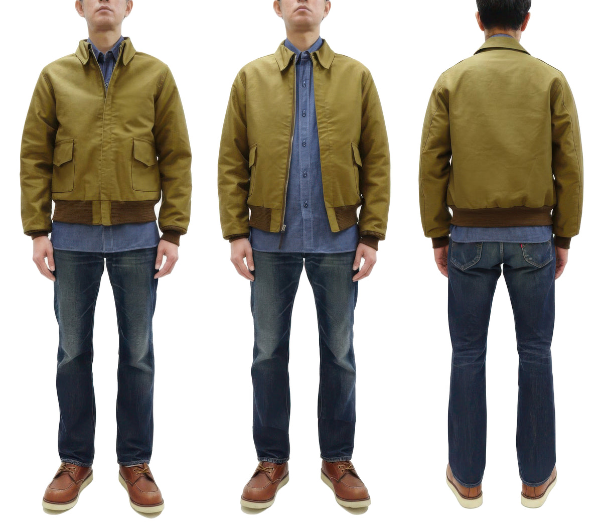 Buzz Rickson Men's Jungle Cloth Flight Jacket - Aviation Associates Co ...