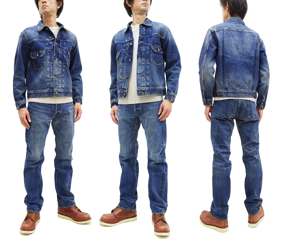 Sugar Cane Faded Denim Jacket SC11953SW Men's Type 2 Style Jean Jacket ...