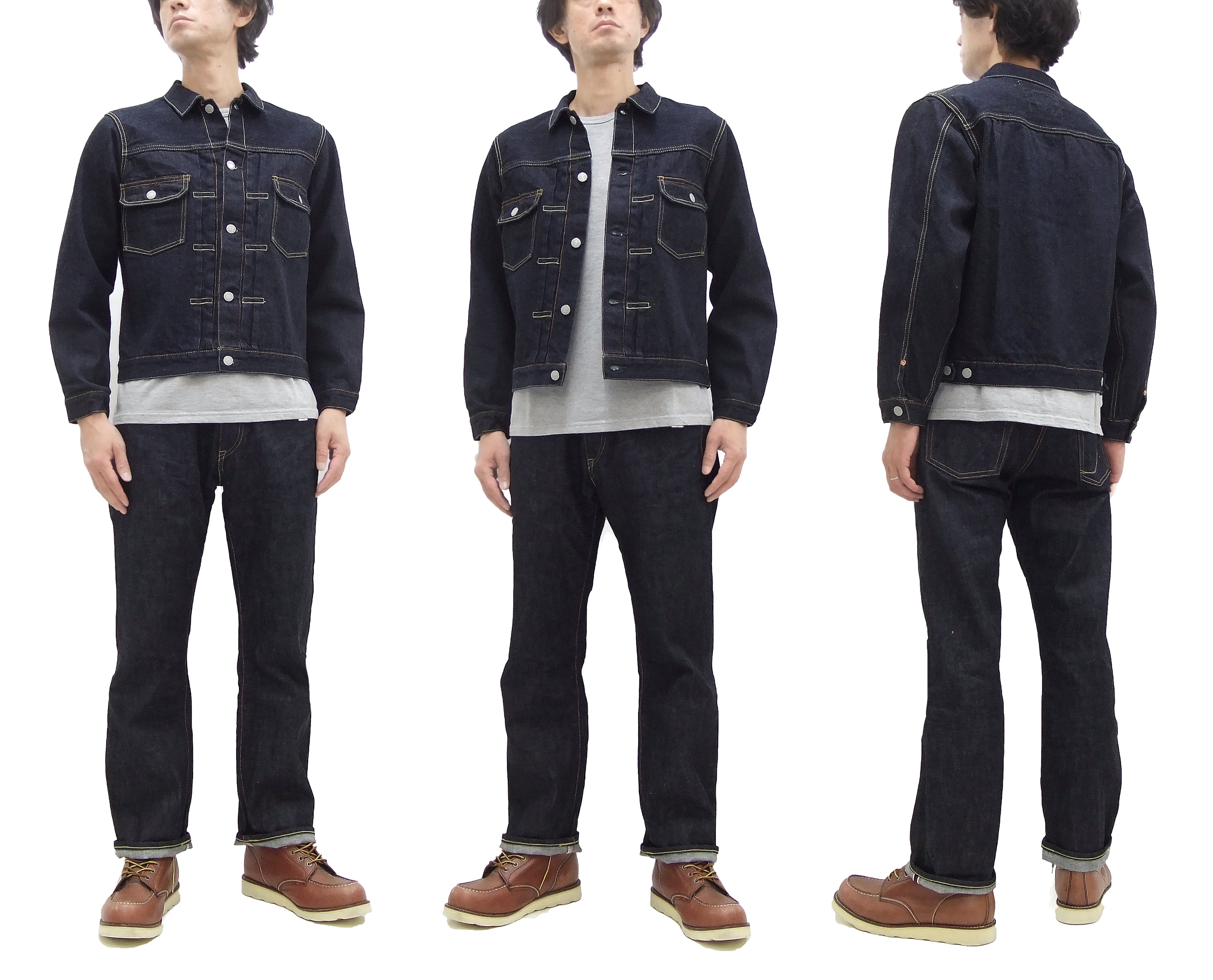 Studio D'artisan Denim Jacket Men's Type 2 Style 14 Oz. G3 Denim Jean ...