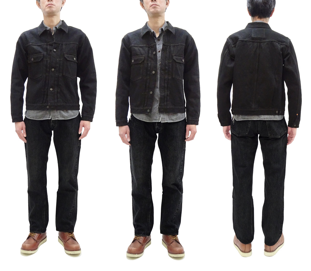 Studio D'artisan Black Denim Jacket SP-121 Men's 1953 Type 2 Style Ama ...