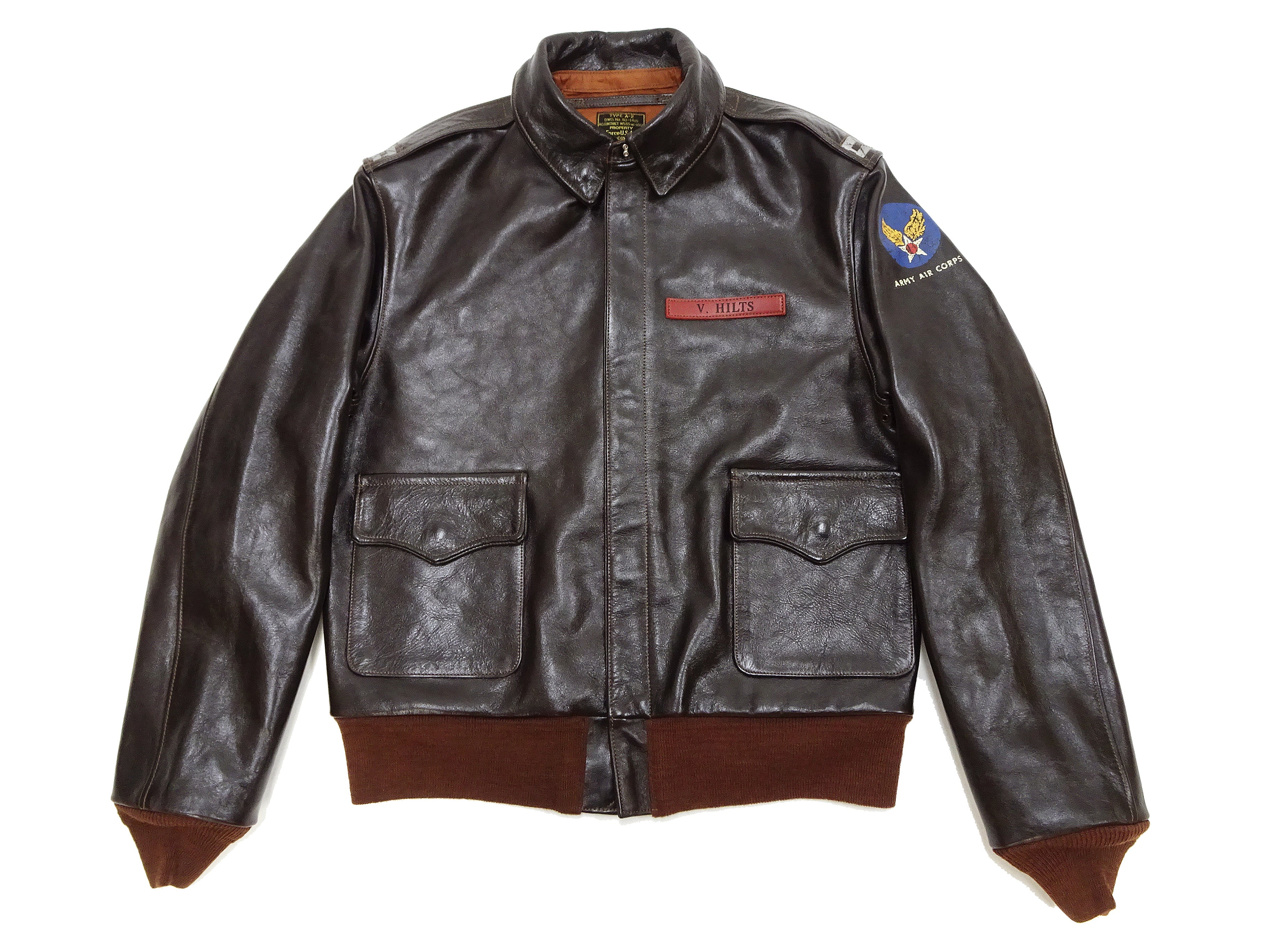 TOYS McCOY Steve McQueen A-2 Flight Jacket Men's A2 Leather Bomber Jac ...