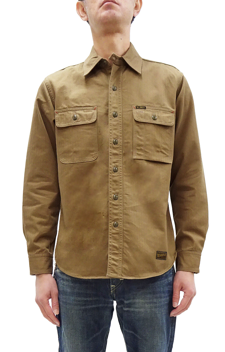 TOYS McCOY Men's Long-Sleeve Solid-Color Work Shirt - Vintage-Inspired – RODEO-JAPAN Pine-Avenue ...