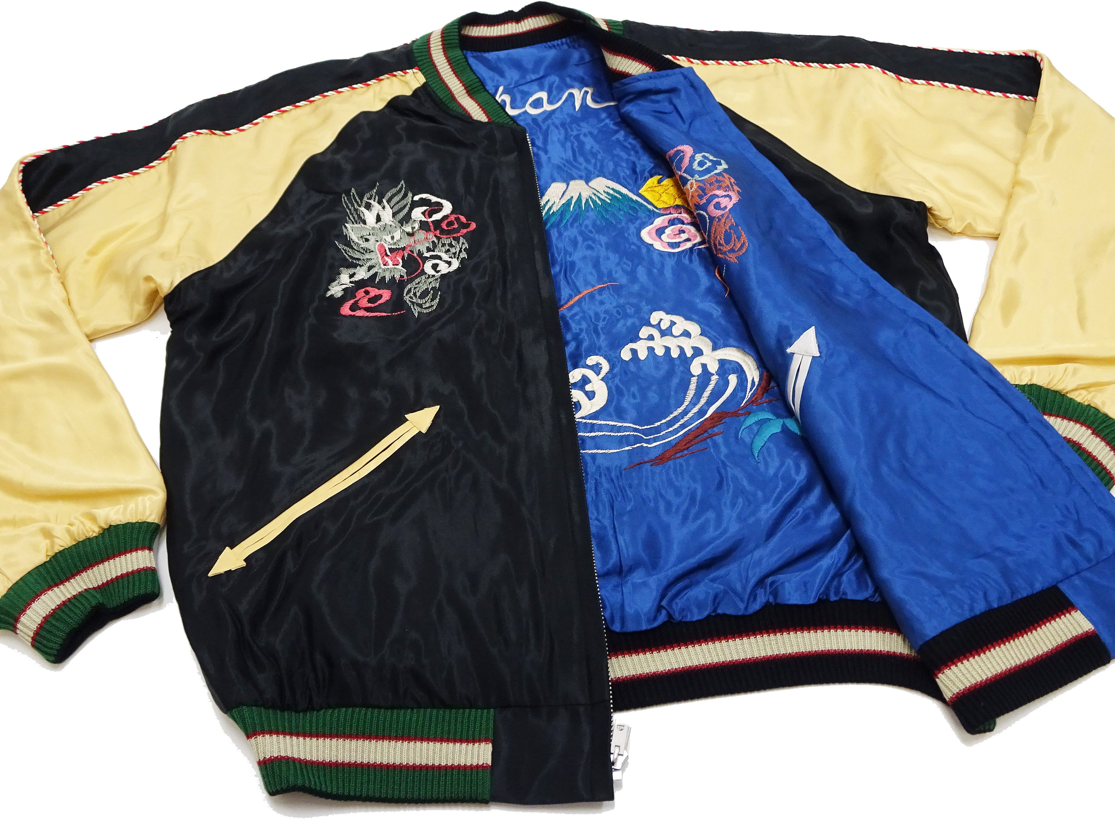 Tailor Toyo Sukajan Jacket Men's Japanese Souvenir Jacket Japan Map x ...