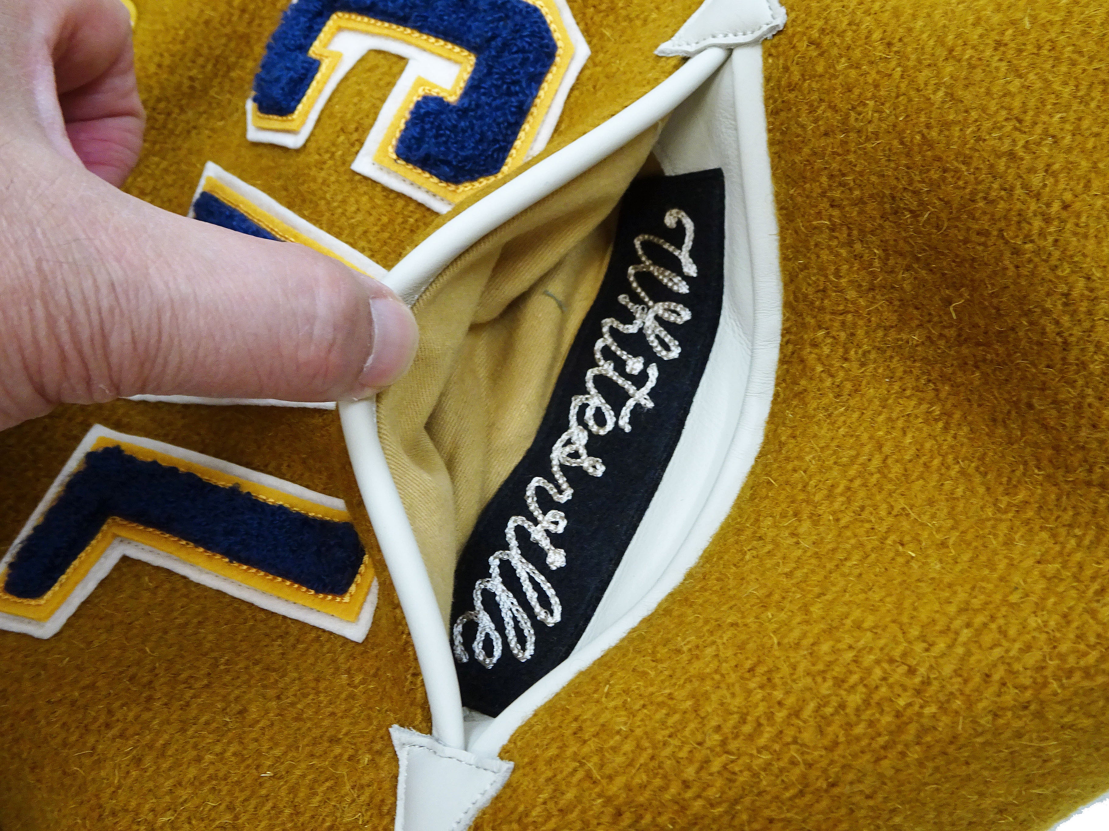 Whitesville Varsity Jacket Men's Letterman Jacket Melton x Leather Awa ...