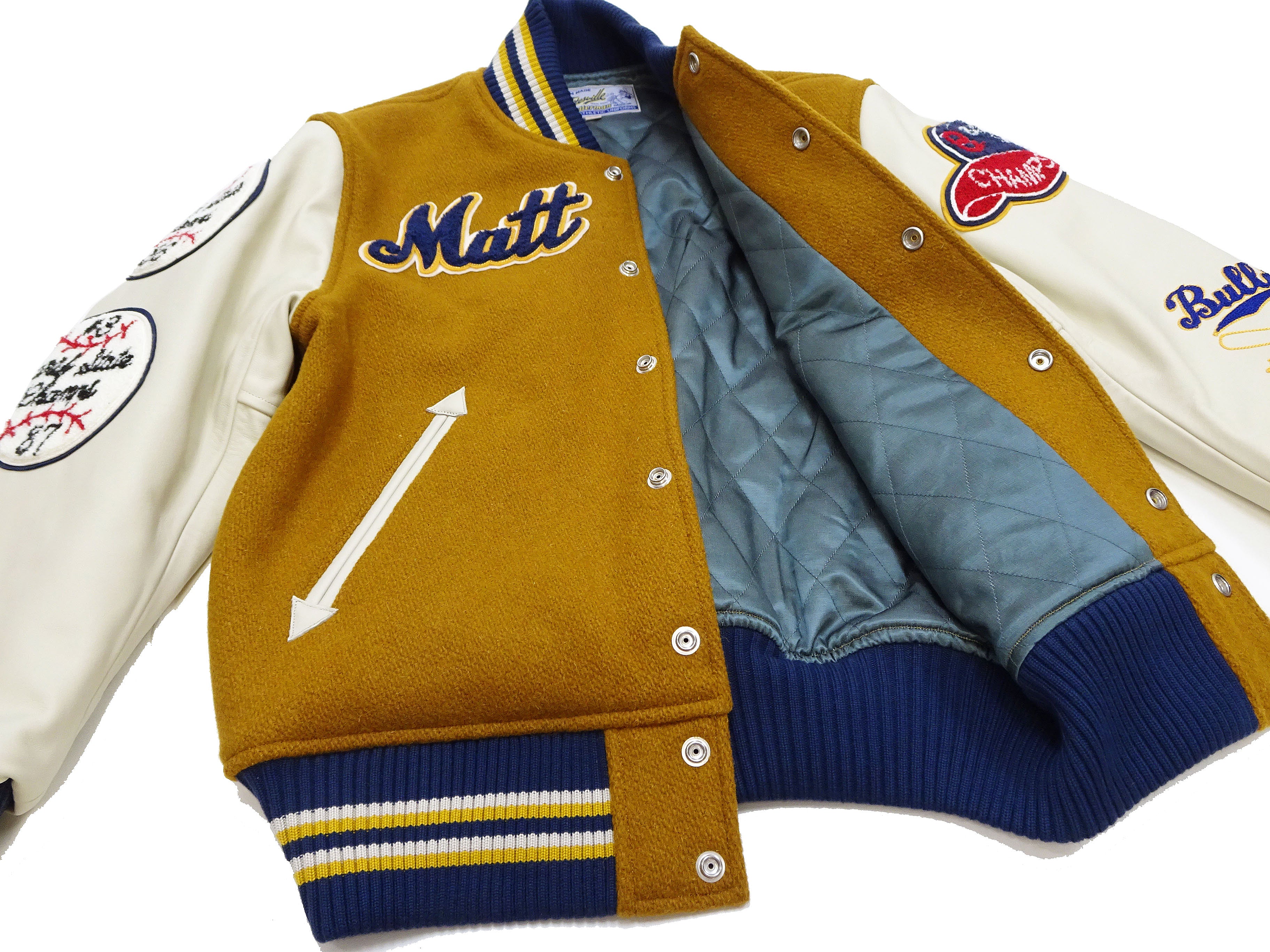 Whitesville Varsity Jacket Men's Letterman Jacket Melton x Leather Awa ...