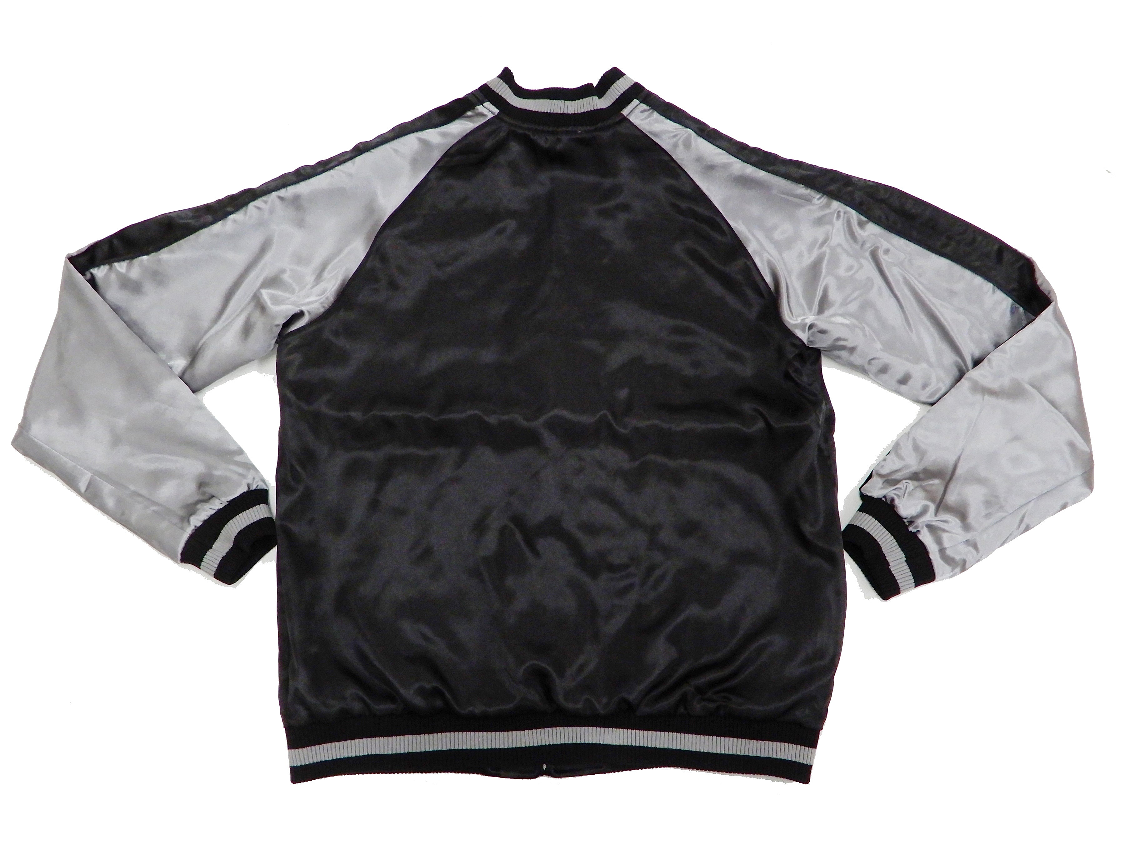 Japanesque Men's Japanese Souvenir Jacket Goldfish Embroidery Sukajan ...