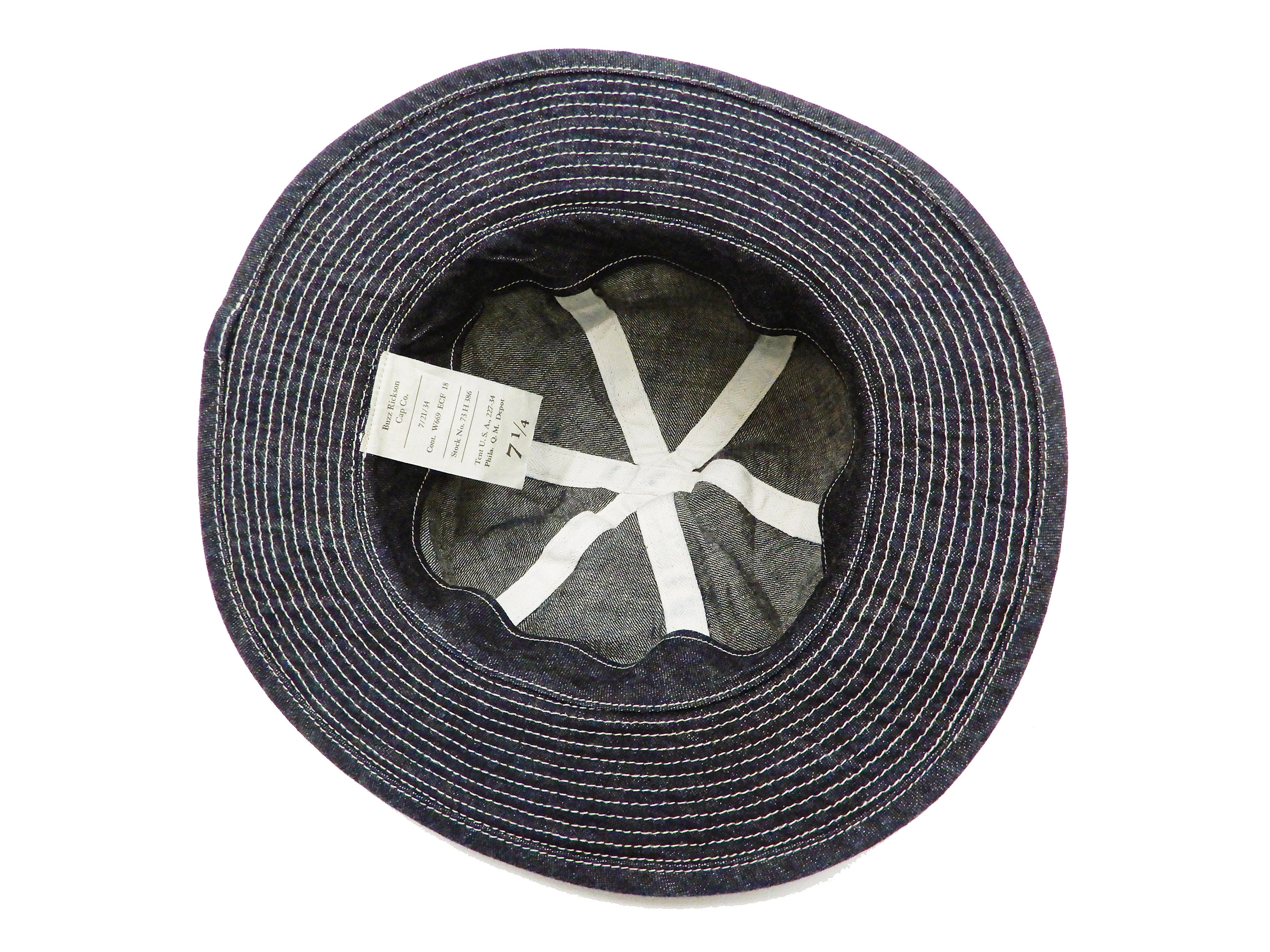 Buzz Rickson Daisy Mae Hat Men's Reproduction US Army Denim Boonie Hat ...