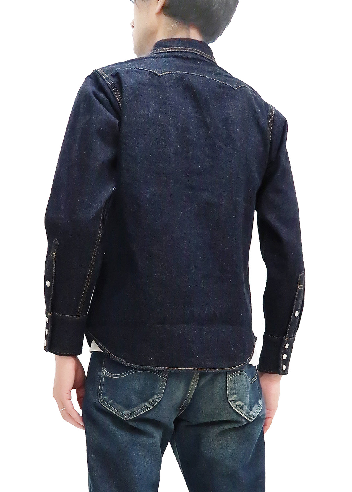 Studio D'artisan Denim Western Shirt Men's Long Sleeve 14 Oz. Heavy Ja ...