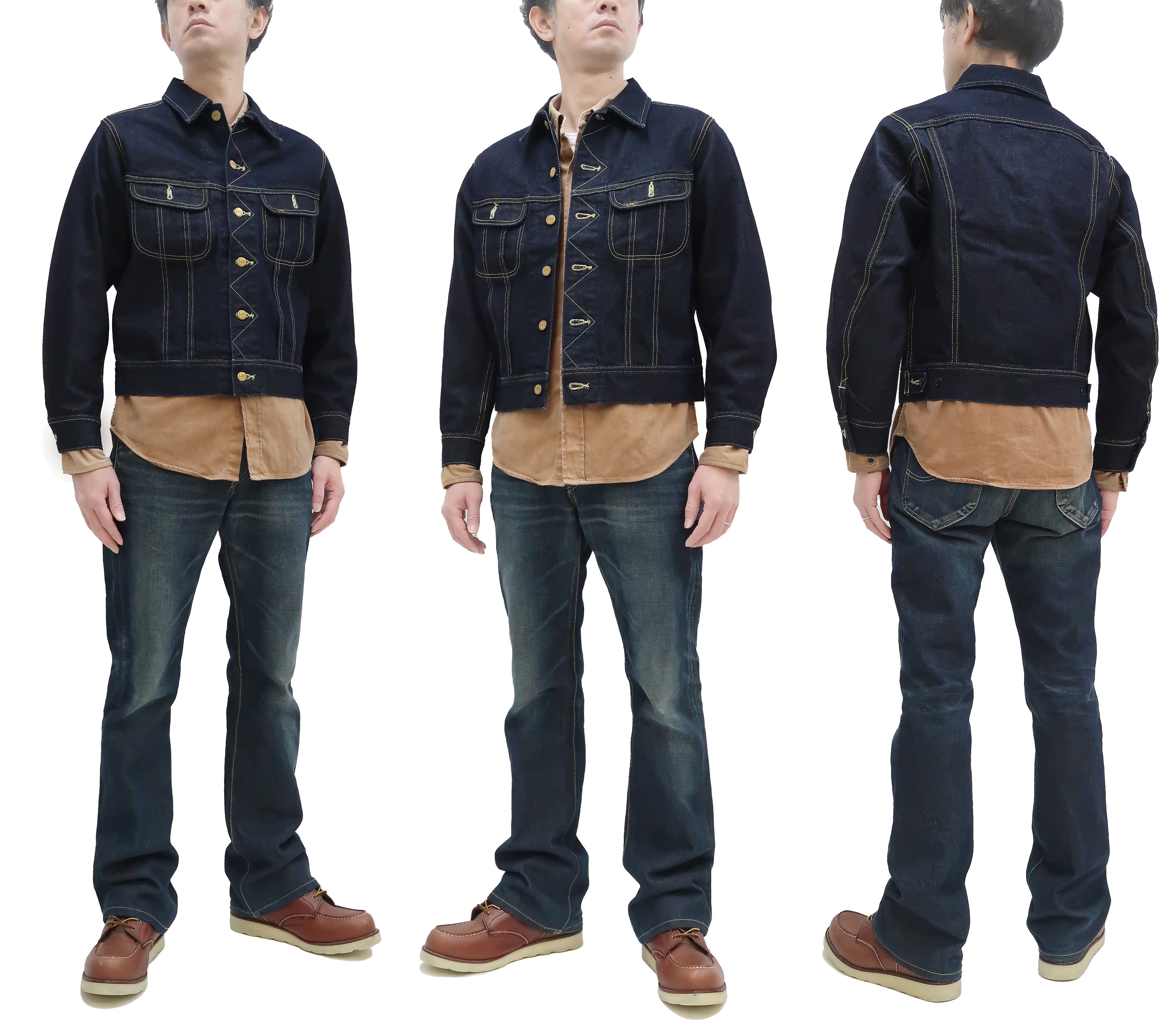 Lee Denim Jacket 101-J Men's Reissue Lee Rider 101J Jacket LM5100 LM51 ...