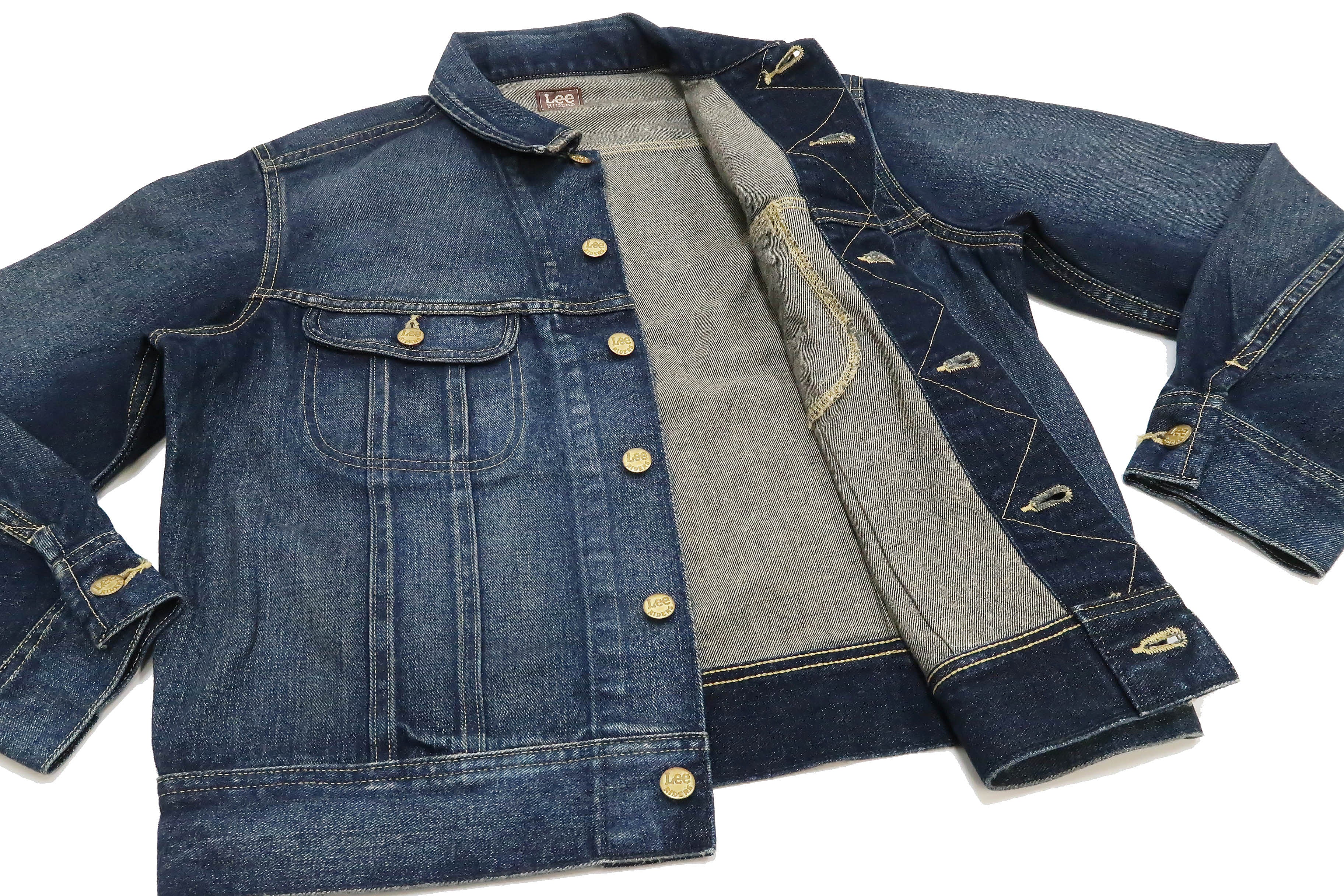 Lee Denim Jacket 101-J Men's Reissue Lee Rider 101J Jacket LM5100 LM51 ...