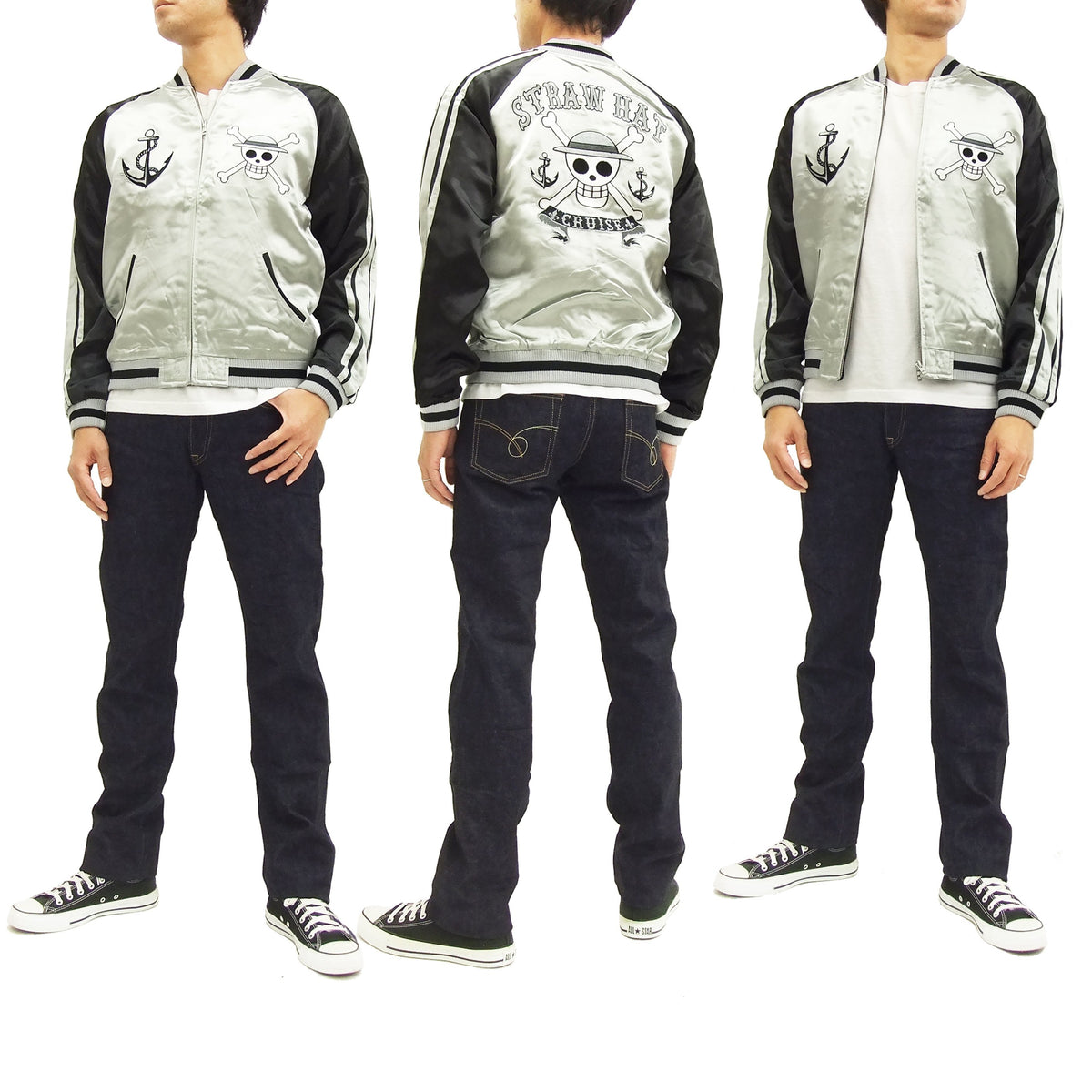 Hanatabi Gakudan Men's Japanese Souvenir Jacket Japanese ONE PIECE Suk ...