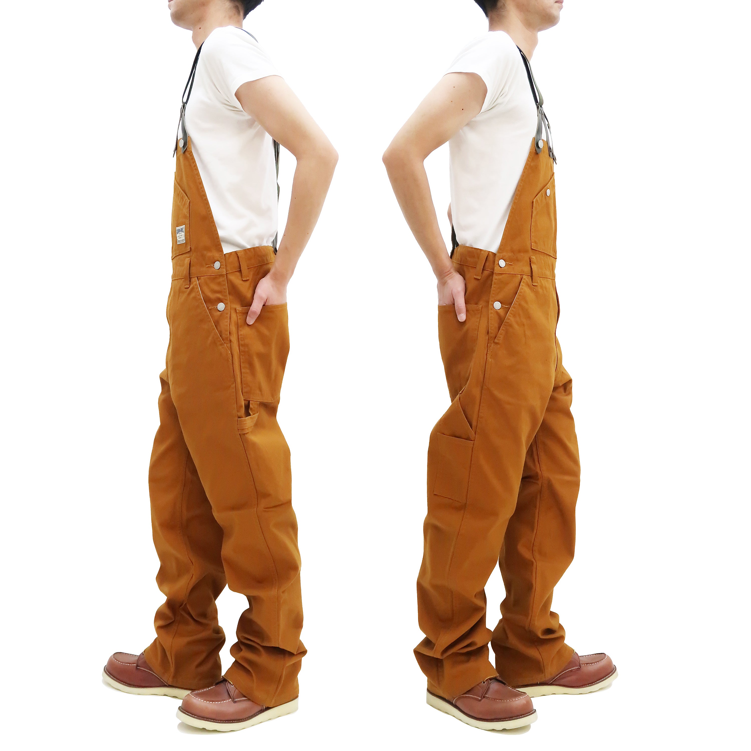 Kojima Genes Overalls Men's Casual Duck Bib Overall with Suspender Str ...