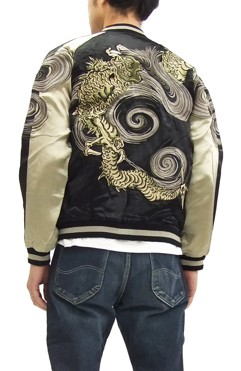 Hanatabi Gakudan Men's Japanese Souvenir Jacket Japanese Dragon Sukaja ...